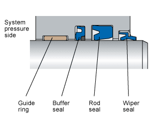 Rod and buffer seals